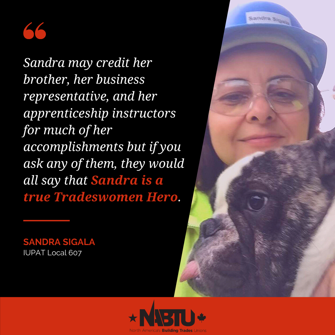 PDC 30 Member Sandra Sigala Wins International Tradeswomen Heroes Award ...